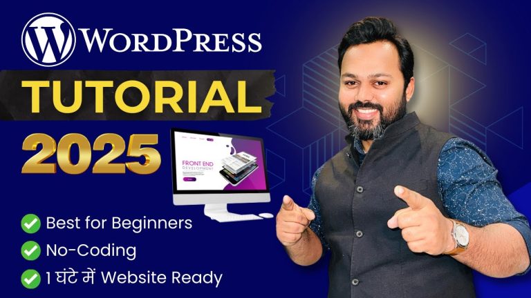 WordPress Tutorial for Beginners | Make A Website in 2025 ...